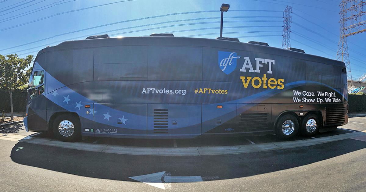 AFT launches multistate get-out-the-vote bus tour | American Federation ...